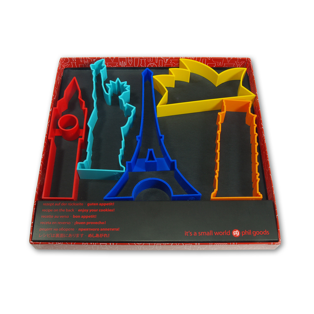 Gift box 5x cookie cutters World | phil goods | Ausstechformen und ...